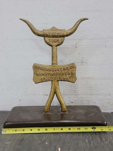 Antique Gus. V. Brecht, B.S. Co. Manufacturers Figurine. 7C - Lil Dusty ...