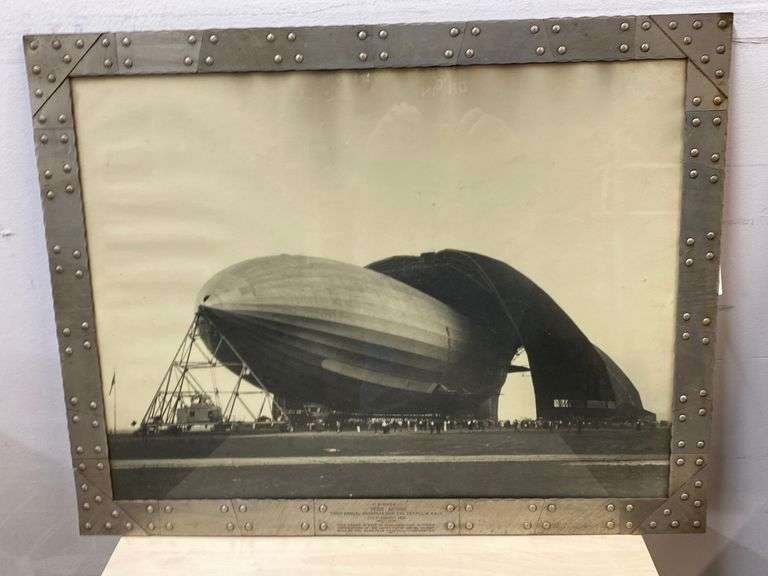 Zeppelin Airship “Akron” photo print with cool frame 26” x 21.5” - Lil ...