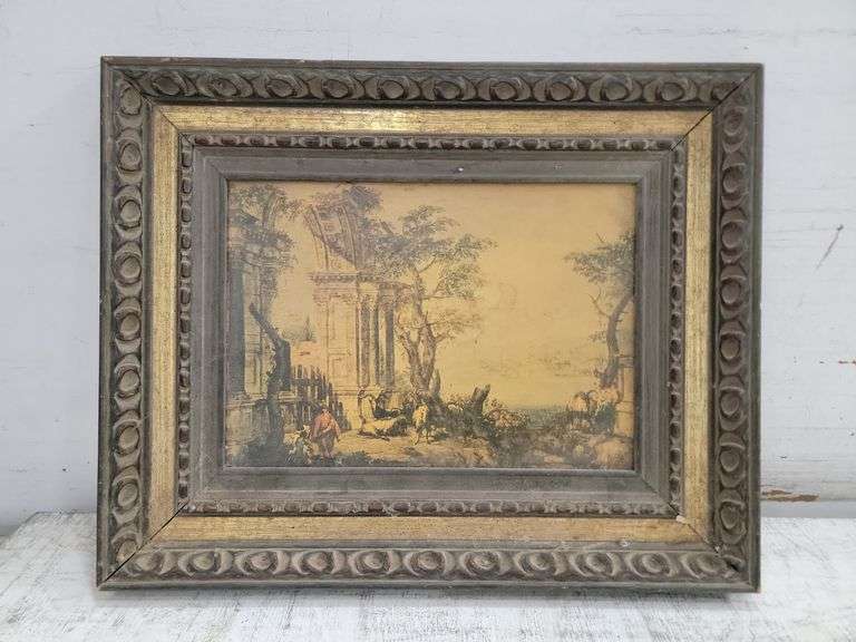 Vintage "Italian Scenes" Framed Lithograph Print. 4A - Lil Dusty Online ...