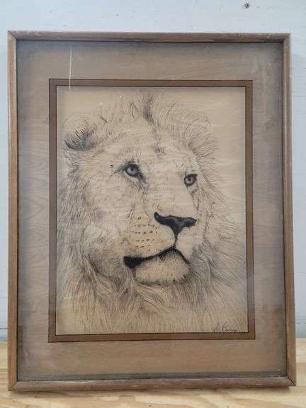 Wildlife Artist Dennis Curry Signed Pencil Drawing. Art cart - Lil ...
