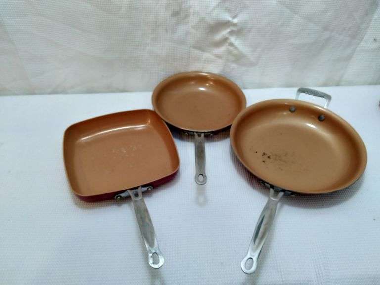 Red Copper Frying Pans - Lil Dusty Online Auctions - All Estate ...