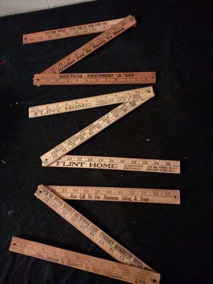 3 Vintage fold out rulers - Lil Dusty Online Auctions - All Estate ...