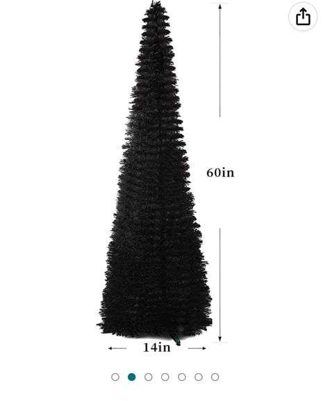 Collapsible spiral flocked black tree. 6c - Lil Dusty Online Auctions ...
