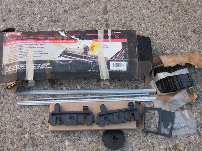 Craftsman Letter/Number Template Kit for Router (2 Sizes) - Lil Dusty ...