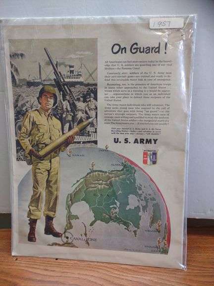 1957 U.S. Army advertisement - Lil Dusty Online Auctions - All Estate ...