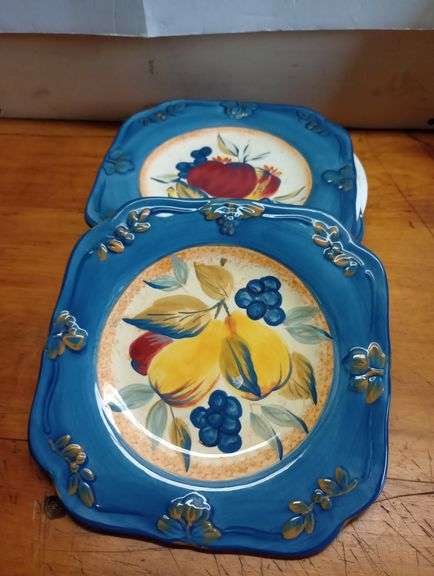 Set of 4 Certified International Tuscan Fruit plates - Lil Dusty Online ...