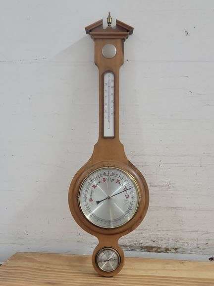Mid-Century German Wall Barometer. 6A - Lil Dusty Online Auctions - All ...