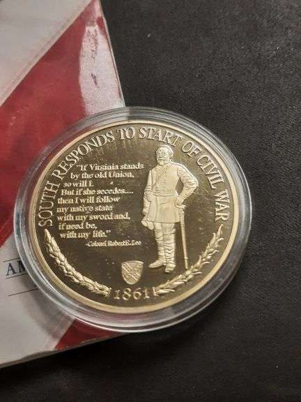24k Gold Layered American Mint Civil War Inspiration Coin - Lil Dusty ...