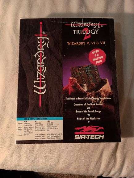 Big box PC game Wizardry trilogy 2 - Lil Dusty Online Auctions - All ...