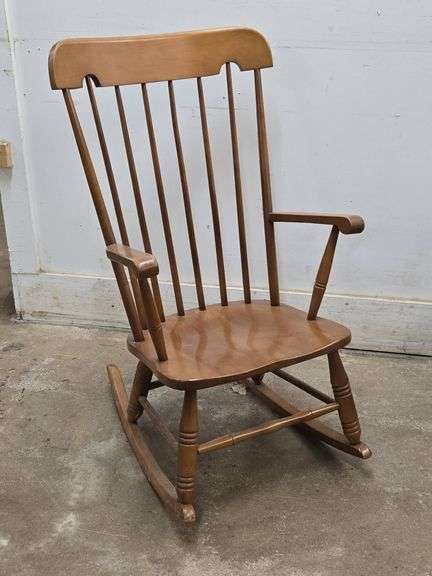 Wooden Virginia House Slat Back Rocking Chair - Lil Dusty Online ...