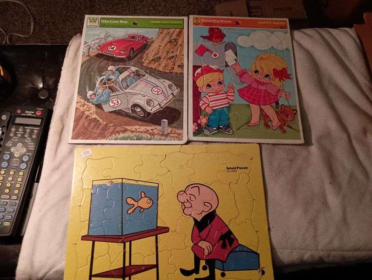 3 vintage frame tray puzzles see pics - Lil Dusty Online Auctions - All ...