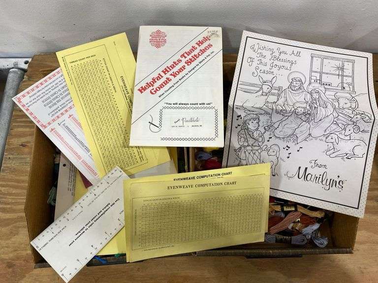 Large lot of DMC embroidery thread and more. 2c - Lil Dusty Online ...