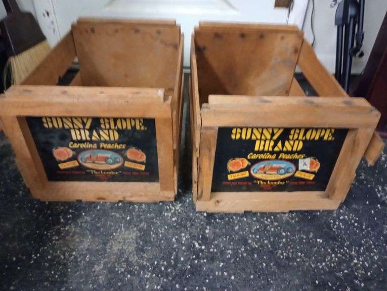 2 Vintage Sunny Slope Brand crates - Lil Dusty Online Auctions - All ...