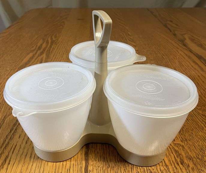 Tupperware Condiment Holder - Lil Dusty Online Auctions - All Estate ...