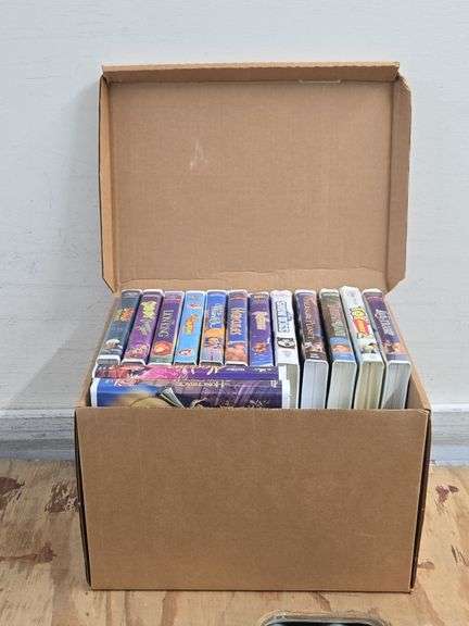 Box Full of Mostly Disney VHS Tapes. 7D - Lil Dusty Online Auctions ...