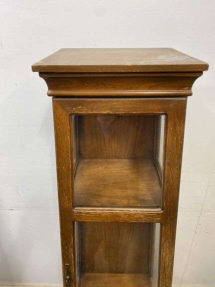 Vintage obelisk display cabinet 18" x 14"at base) x 67" tall - Lil ...