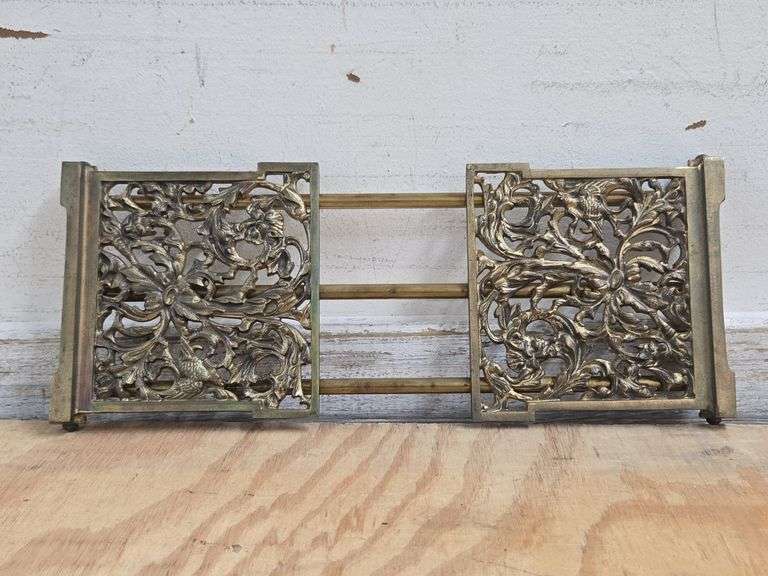 Expandable Brass Book Rack. 4C - Lil Dusty Online Auctions - All Estate ...