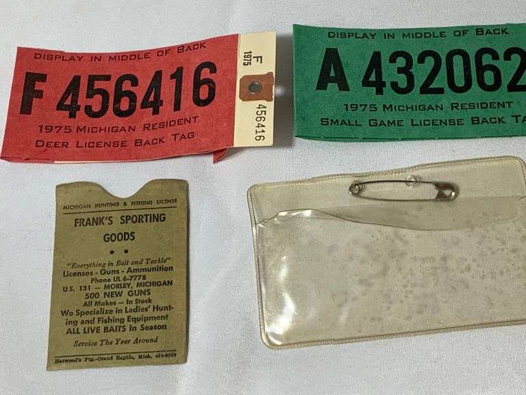 Vintage Hunting Licenses - Lil Dusty Online Auctions - All Estate ...