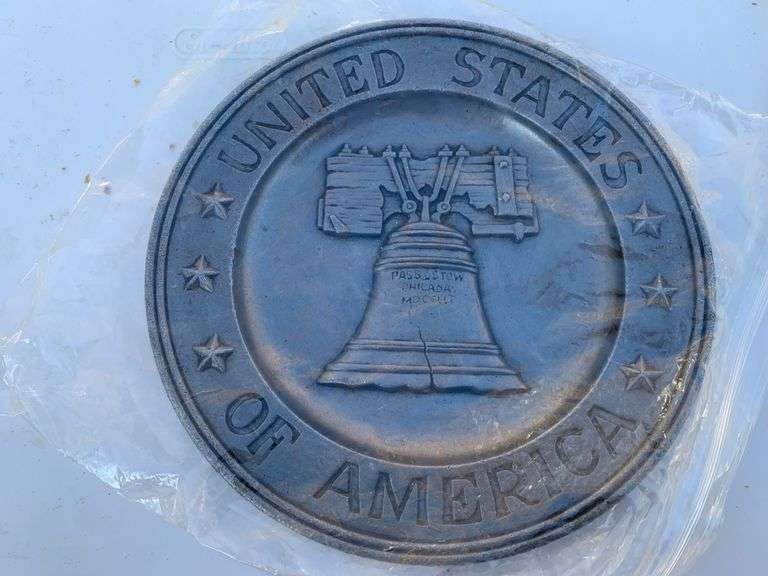 Sexton 1972 Pewter 9" Plate Liberty Bell United States of America - Lil ...