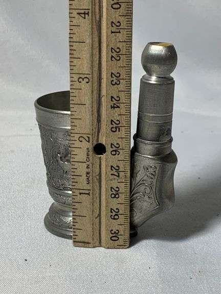 Pewter 95% German Decorative Hunting Scene Pipe - Lil Dusty Online ...