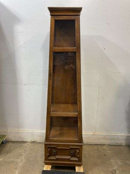 Vintage obelisk display cabinet 18" x 14"at base) x 67" tall - Lil ...