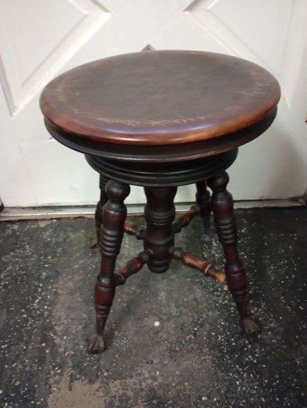 Antique claw foot piano stool - Lil Dusty Online Auctions - All Estate ...