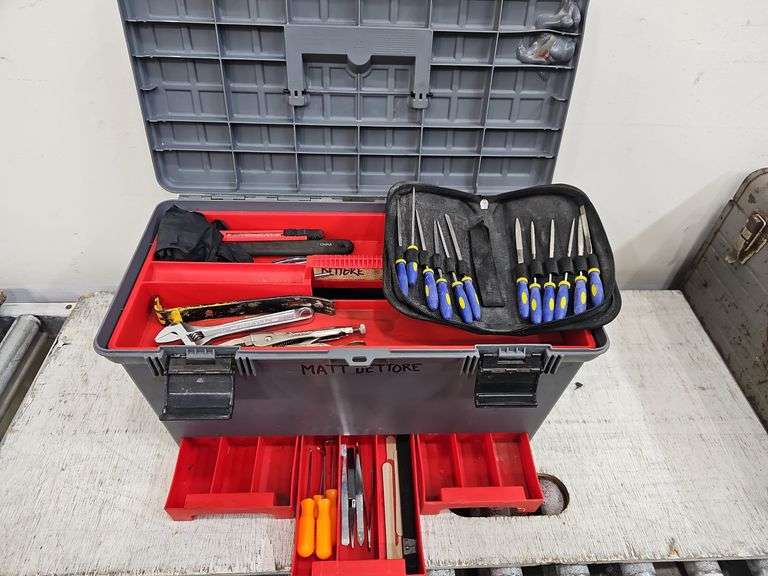 Vintage tuff stuff tool box with contents 19x10x10 5a - Lil Dusty ...