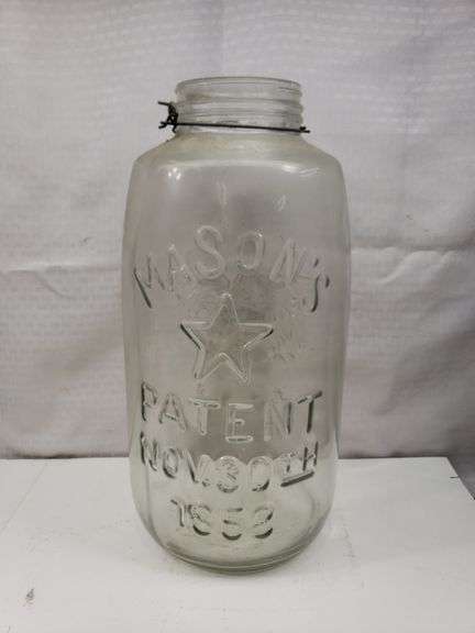 SUPER EXTRA LARGE MASON JAR 3D 19in tall - Lil Dusty Online Auctions ...