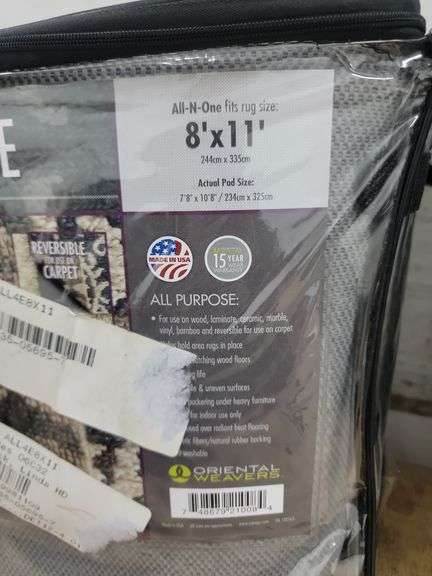 All In One 8x11 Reversible Rug Pad NIP. 4A - Lil Dusty Online Auctions ...