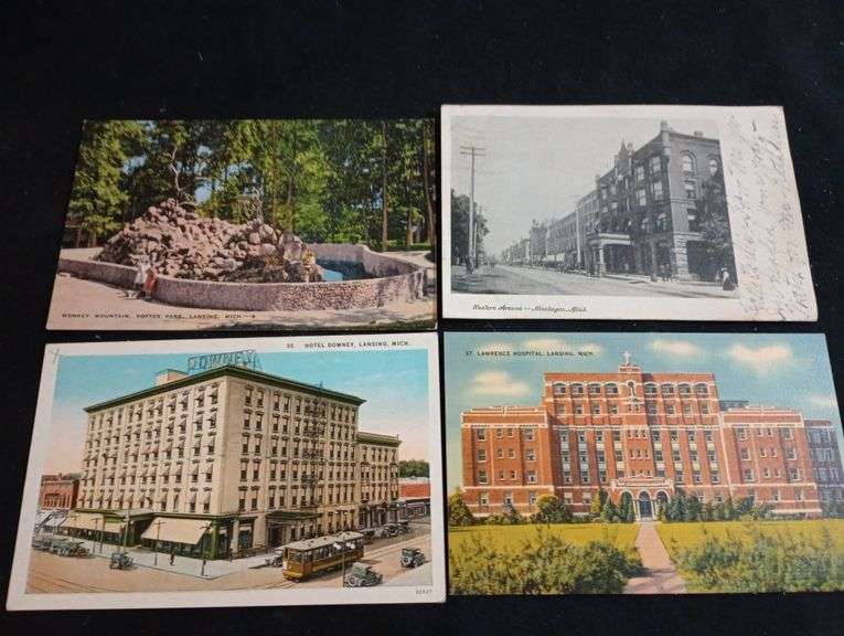 8 Lansing Michigan and surrounding areas building postcards early 1900s ...