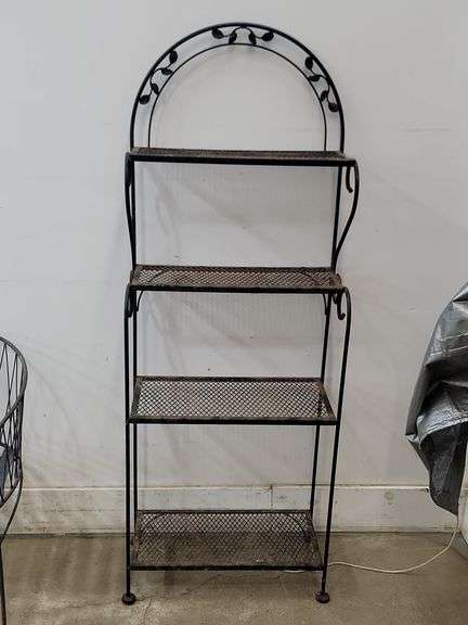 Wrought Iron Bakers Rack - Lil Dusty Online Auctions - All Estate ...