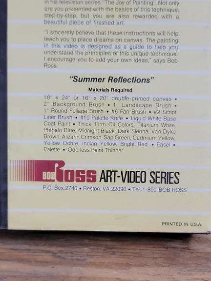 Bob Ross VHS Tapes. 4C - Lil Dusty Online Auctions - All Estate ...