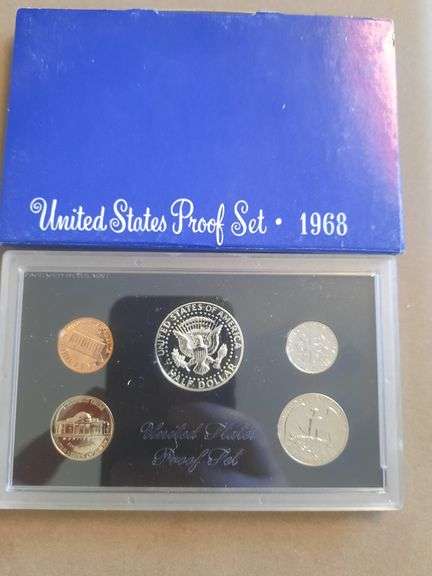1968 United States Proof Set with 40% Silver Half Dollar - Lil Dusty ...
