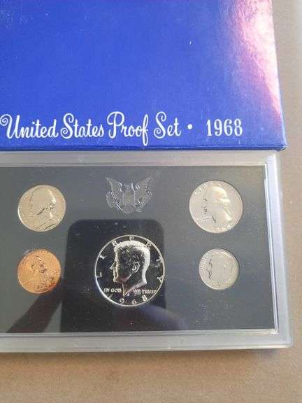 1968 United States Proof Set with 40% Silver Half Dollar - Lil Dusty ...