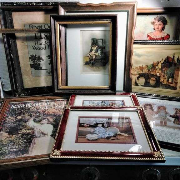 Box of picture frames, some with glass, ass't. sizes - Lil Dusty Online ...