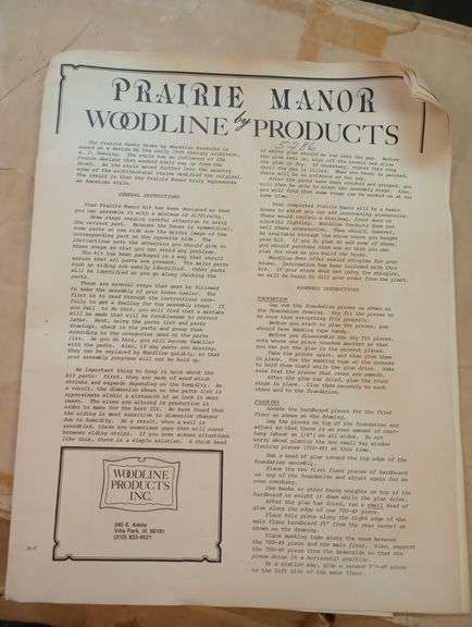 Prairie Manor doll house in box - Lil Dusty Online Auctions - All ...