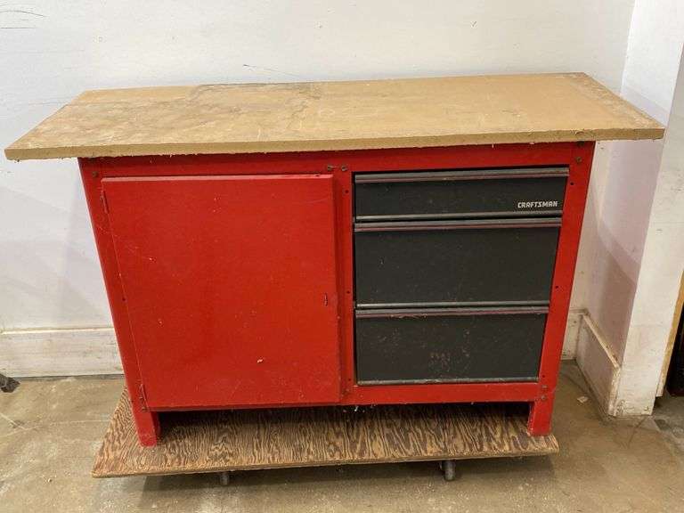 Craftsman tool bench 54" x 20" x 33.5" tall - Lil Dusty Online Auctions ...