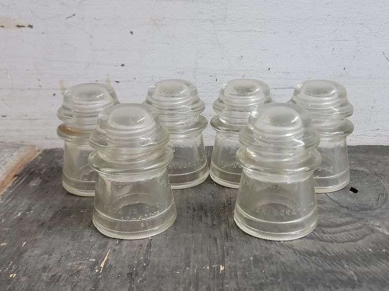 Vintage Hemingray-16 Glass Insulators. 3C - Lil Dusty Online Auctions ...
