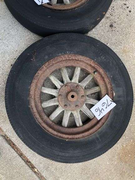 Ford Model T Wood Spoke Wheels - Lil Dusty Online Auctions - All Estate ...