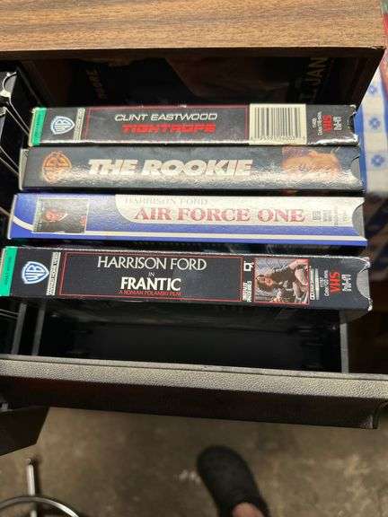 Vintage VHS Storage w Eastwood Harrison Ford Movies - Lil Dusty Online ...