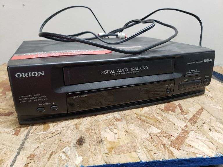 ORION VHS PLAYER/RECORDER, TESTED FOR POWER. 21A - Lil Dusty Online ...