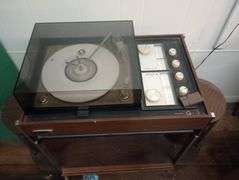 Vintage Zenith stereo record player speakers stand tested- works - Lil ...