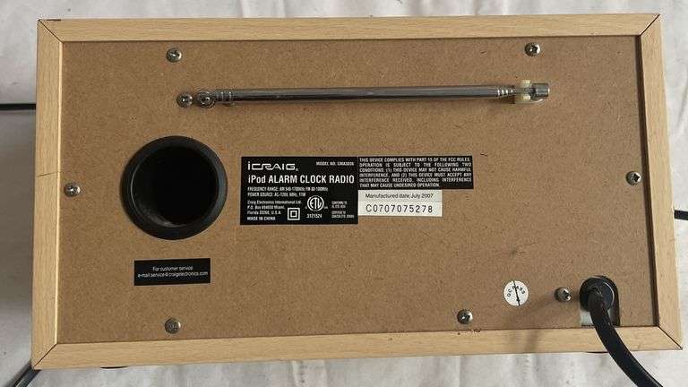 iCraig Clock Radio, Tested, Works - Lil Dusty Online Auctions - All ...