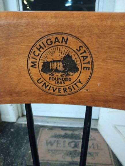 Michigan State University rocking chair - Lil Dusty Online Auctions ...