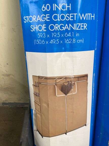 Pair of 60 inch storage closets with shoe organizers - Lil Dusty Online ...