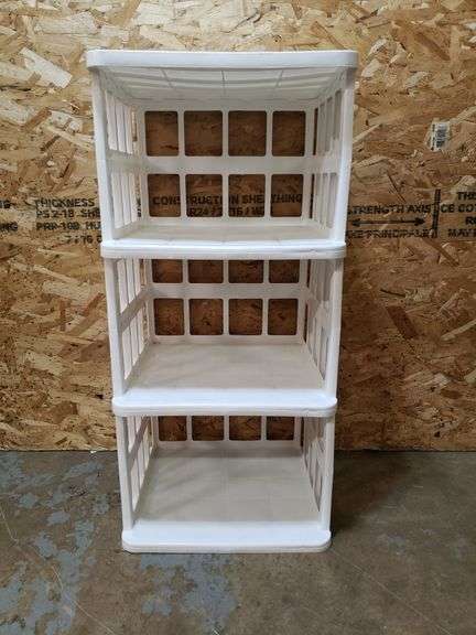 STERILITE 3 TIERED PLASTIC STORAGE CUBES 35"X16.5"X15" - Lil Dusty ...