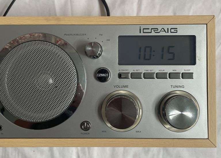 iCraig Clock Radio, Tested, Works - Lil Dusty Online Auctions - All ...