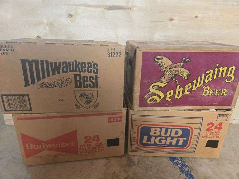 Vintage Beer Boxes - Lil Dusty Online Auctions - All Estate Services, LLC