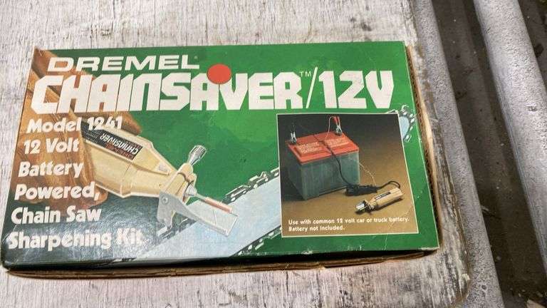Dremel chain saver/12v battery powered chainsaw sharpening kit model ...