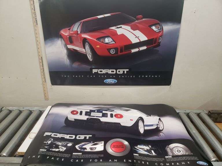7 DOUBLE SIDED FORD GT ADVERTISMENT POSTERS. 11SIDE - Lil Dusty Online ...